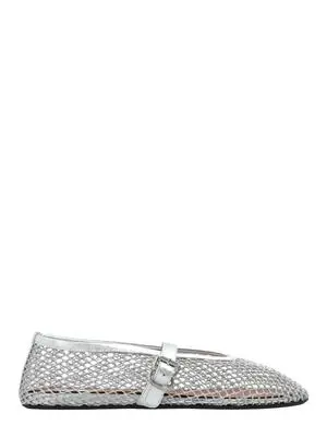 Alaïa Buckled Ballet Flats - Argentblan