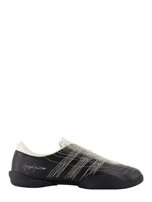 Y3 Regular Embroidered Sneakers - Black