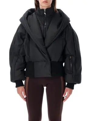 Attico THE ATTICO Style Cotton-Blend Recycled Polyamide Coat Nero