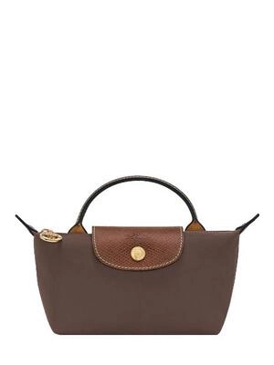 Longchamp Le Pliage Pouch Handbag - Mocha