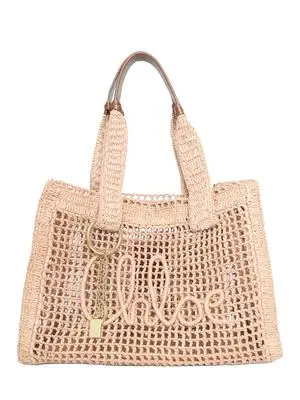 Chloé Raffia Tote With Logo Detail - Summerbeig