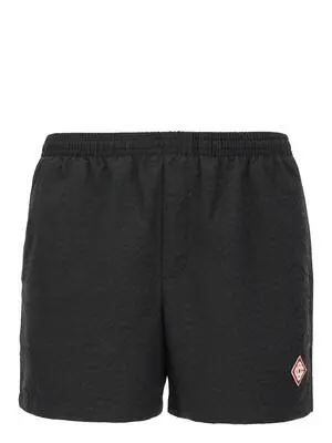 Casablanca Jacquard Swim Shorts - Black