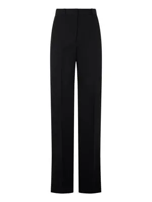 Max Mara High-waisted Loose-fit Long Pants - Black