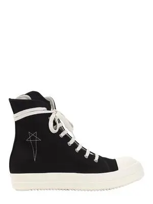 RICK OWENS RICK OWENS DRKSHDW Canvas High Top Sneakers