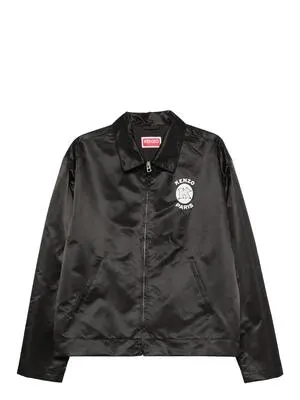 Kenzo Polyamide Zip-up Coach Jacket - Black