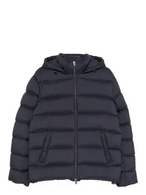 Herno Quilted Hooded Zip-up Jacket - Bianco