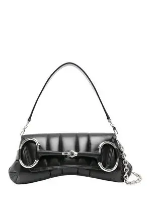 Gucci Horsebit Shoulder Bag - Black