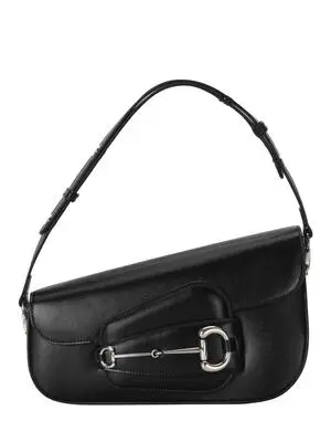 Gucci GUCCI Horsebit Shoulder Bag Black