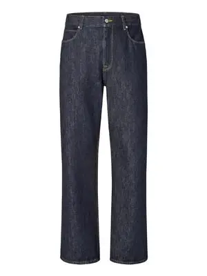 Fendi Regular Washed Denim Pants - Blu