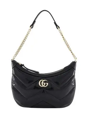 Gucci Small Iconic Monogram Shoulder Handbag - Black