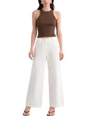 TOCCIN Avery Racer Tank Top - Cocoa