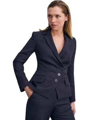 The Fold All Year Wool Belmont Jacket - Blue