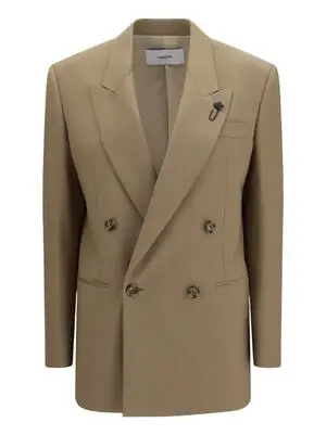 LARDINI Cameron Double-breasted Blazer - Brown