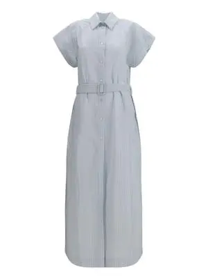 JACOB COHEN Jacob Cohen Belted Pinstripe Shirt Dress