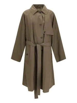 Calvin Klein Belted Trench Coat - Brown