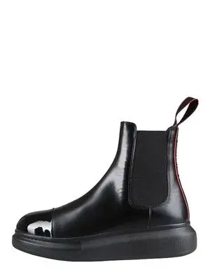 Alexander McQueen Hybrid Chelsea Boots - Black/red