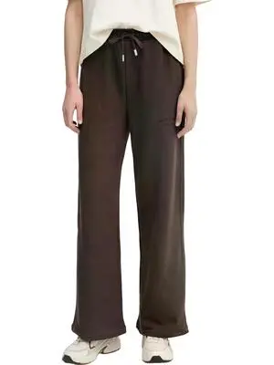 BENETTON Embroidered Detail Drawstring Waist Track Pants - Brown