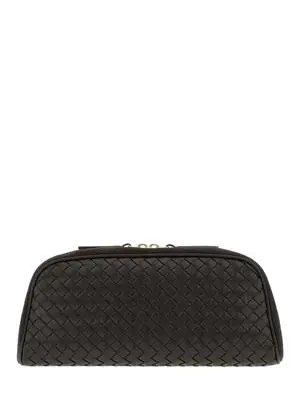 Bottega Veneta Large Nodo Clutch - Brown