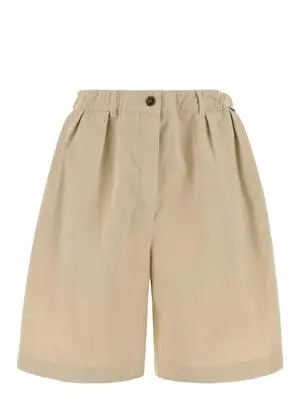 Prada Gabardine Bermuda Shorts - Brown