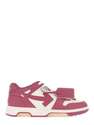 Off-White Two-tone Leather "out Of Office" Sneakers - Multicolor
