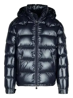 Moncler Maya Shiny Nylon Down Jacket - Blue