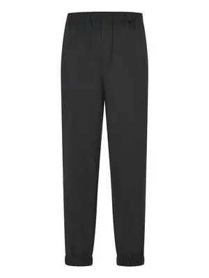 Moncler Technical Trousers In Elastic Fabric - Black