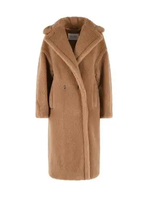 MAX MARA Max Mara Teddy Camel And Silk Coat