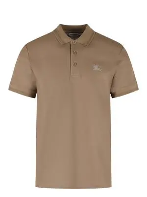 Burberry Eddie Ekd' Cotton Polo Shirt - Brown