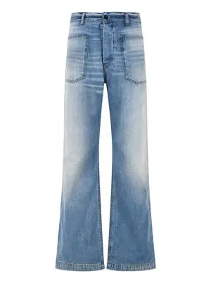 Acne Studios Wide Leg Denim Jeans - Blue