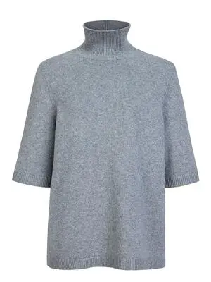 ALAÏA ALAIA Ribbed Cashmere Turtleneck Pullover