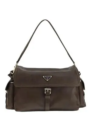 Prada Large Shoulder Bag - Brown
