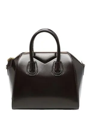Givenchy GIVENCHY Antigona Mini Box Leather Bag Brown