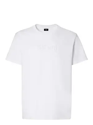 Fendi Ts Slim Ff Stiching 3d Emb M.j - White