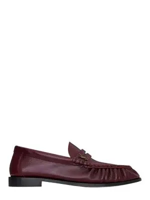 Saint Laurent Le Loafer Supple In Smooth Leather - Red