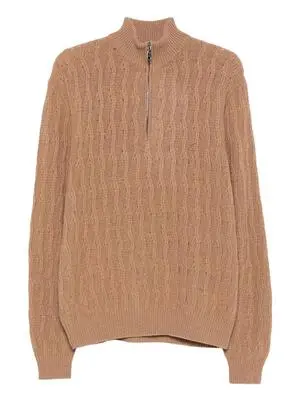 Etro Roma Cashmere Quarter-zip Jumper - Multicolor