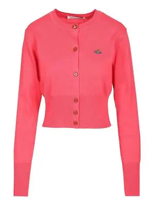 VIVIENNE WESTWOOD Bea Cashmere Blend Cropped Cardigan - Multicolor