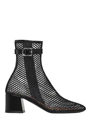 Alaïa 55 Fishnet Boots - Black