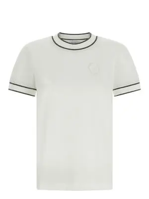 Brunello Cucinelli Sparkling Knit T-shirt - White