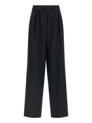 DRIES VAN NOTEN DRIES VAN NOTEN 'Peacha' High-Waisted Wide-Leg Wool Trousers