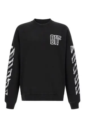Off-White Motion Arrow Skate' Sweatshirt - Black