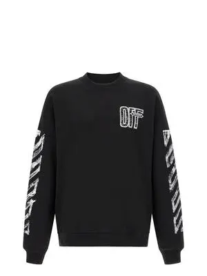 Off-White Motion Arrow Skate' Sweatshirt - Black