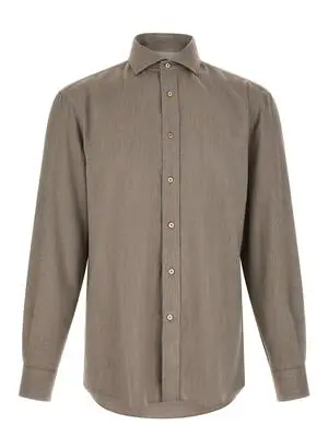 Brunello Cucinelli Herringbone Shirt - Gray