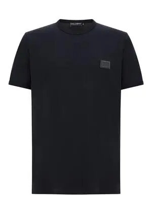 DOLCE & GABBANA Dolce & Gabbana Men Metal Plate T-Shirt
