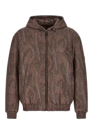 Etro Arnica Paisley Bomber Jacket - Brown