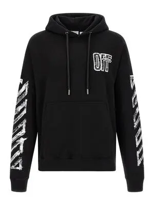 Off-White Motion Arrow Skate Hoodie - Black