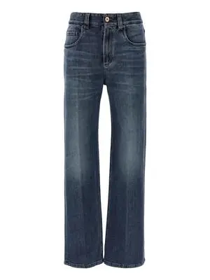 Brunello Cucinelli Cotton Denim Jeans - Blue