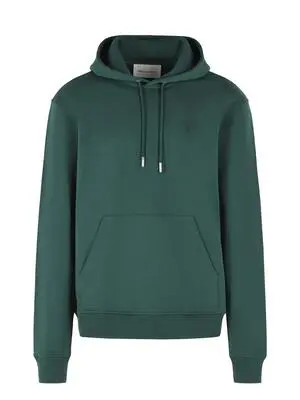 AMI Paris Cotton Zip-up Hoodie - Green