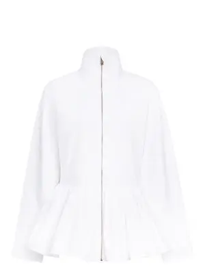 Alaïa Peplum Jacket - White