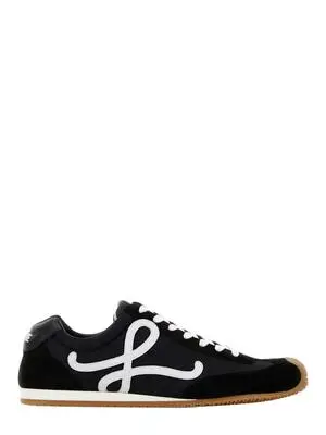 Loewe Canvas And Suede Ballet Runner 2.0 Sneakers - Black