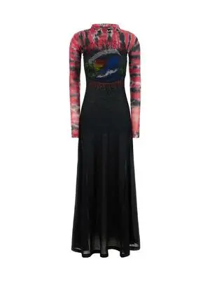Balenciaga Printed Jersey Dress - Multicolor